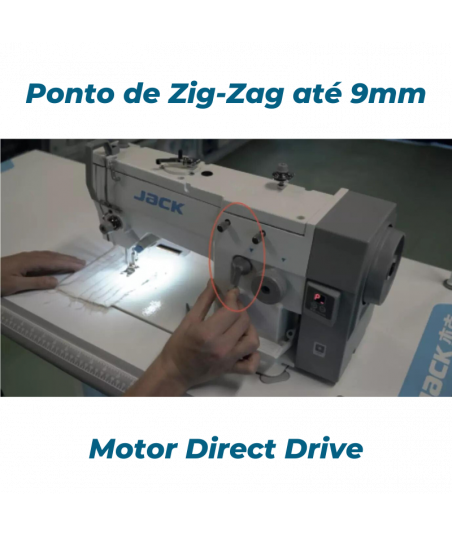 Maquina de Costura Ponto Preso e Zig-Zag Jack 20U